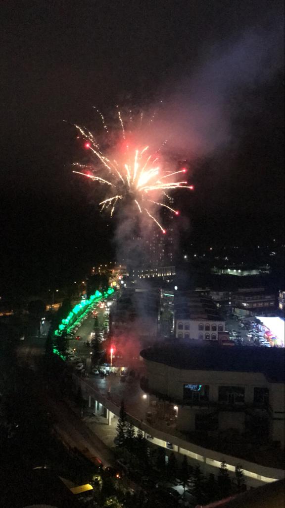 Happy New Year 2020 Fireworks from Windmill Upon Hills Genting Permai ...