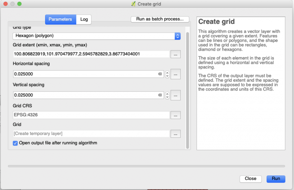 QGIS How To Create Hexagon Grid Based on Selangor State Boundary - My ...