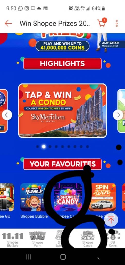 Play Shopee Candy Game at iPhone iOS - My Awesome Moments