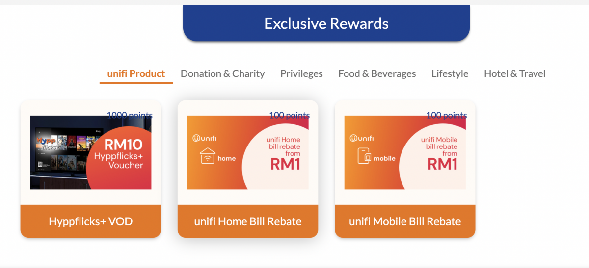 Unifi Rewards Redeem Rebate Unifi Bill Min RM1 and Max RM200 per year ...