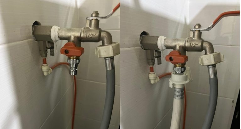 Washing Machine Double or 2 Way Pipe Drainage DIY - My Awesome Moments