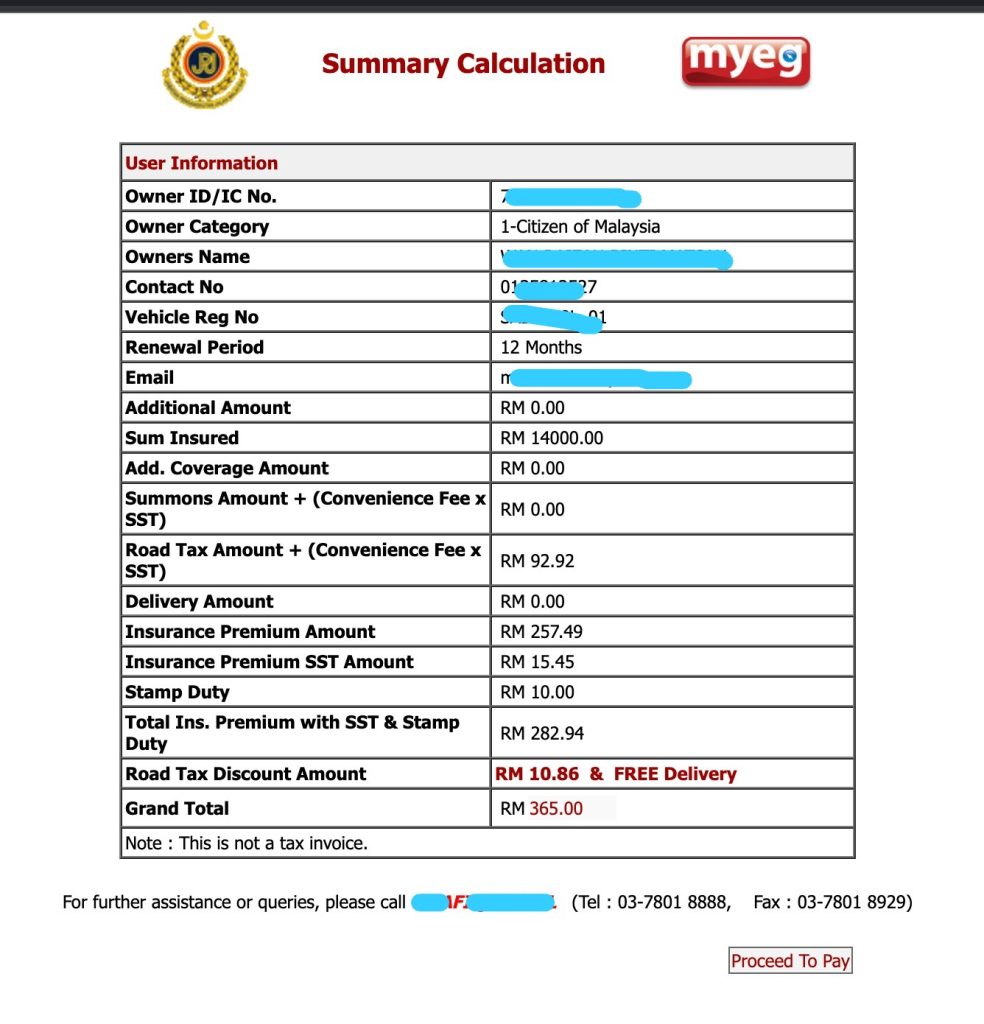 Renew Car Insurance Bjak vs MyEG Review - My Awesome Moments